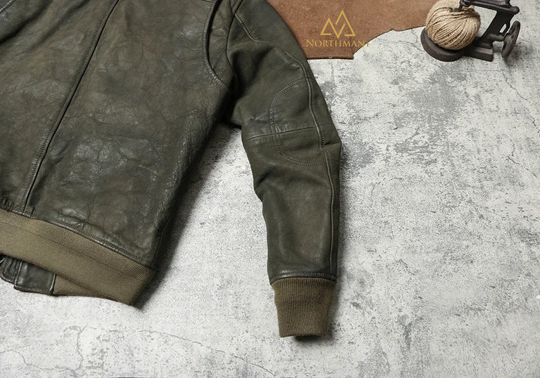 TYPE A2 FLIGHT JACKET IN OLIVE – Northman Plus