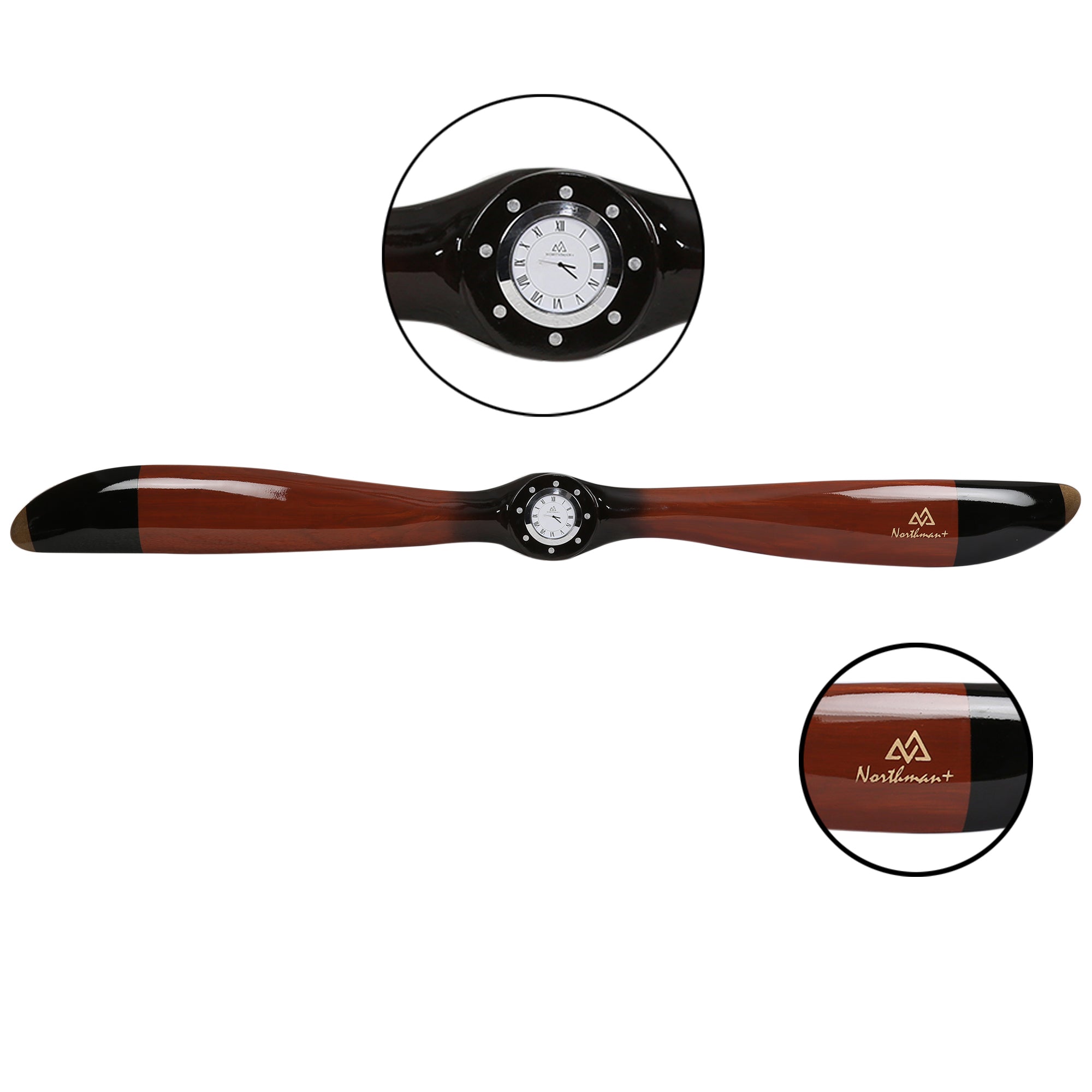 Wooden Propeller Clock – Northman Plus